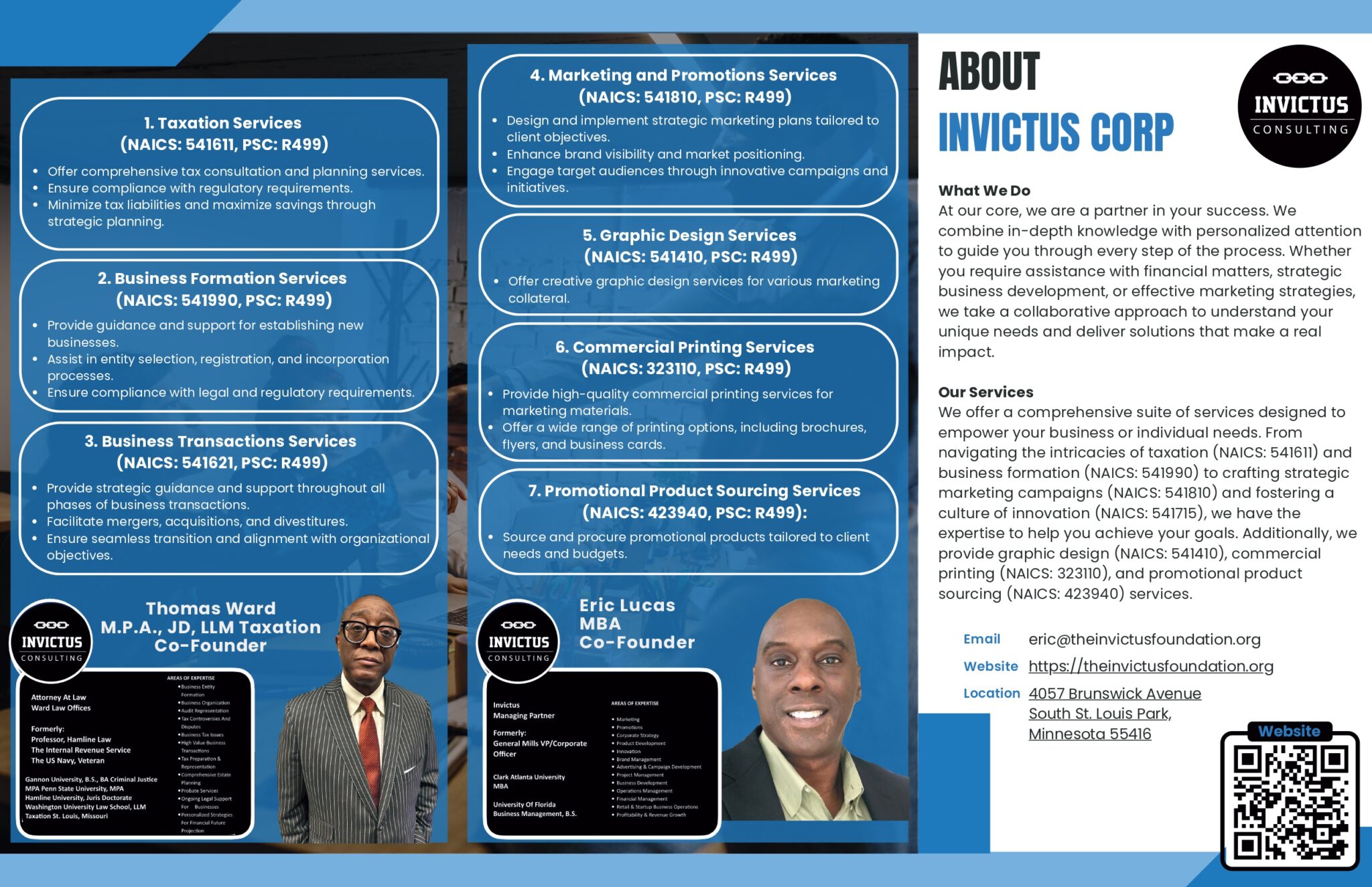 Capabilities Statement – The Invictus Consulting